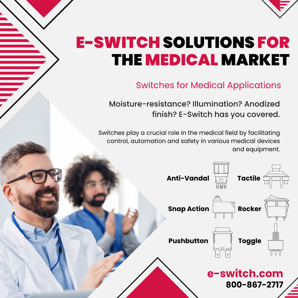 Switches For Medical Market Carousel - E-Switch, Inc.