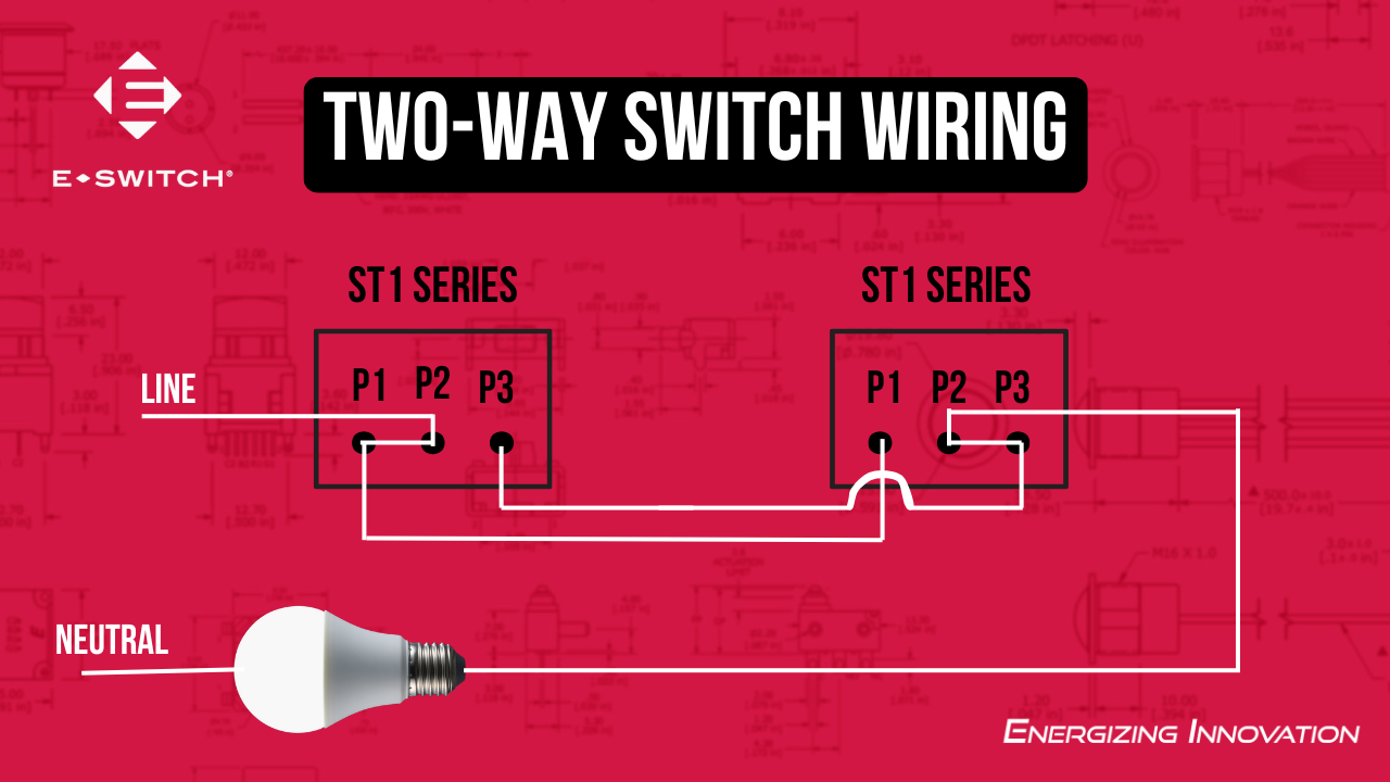 How To Wire A Two-Way Switch Diagram: Wiring A SPDT Toggle - E-Switch