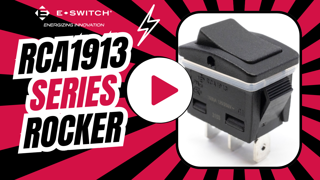 IP68 Rocker Switch (SPST, SPDT): RCA1913 Series