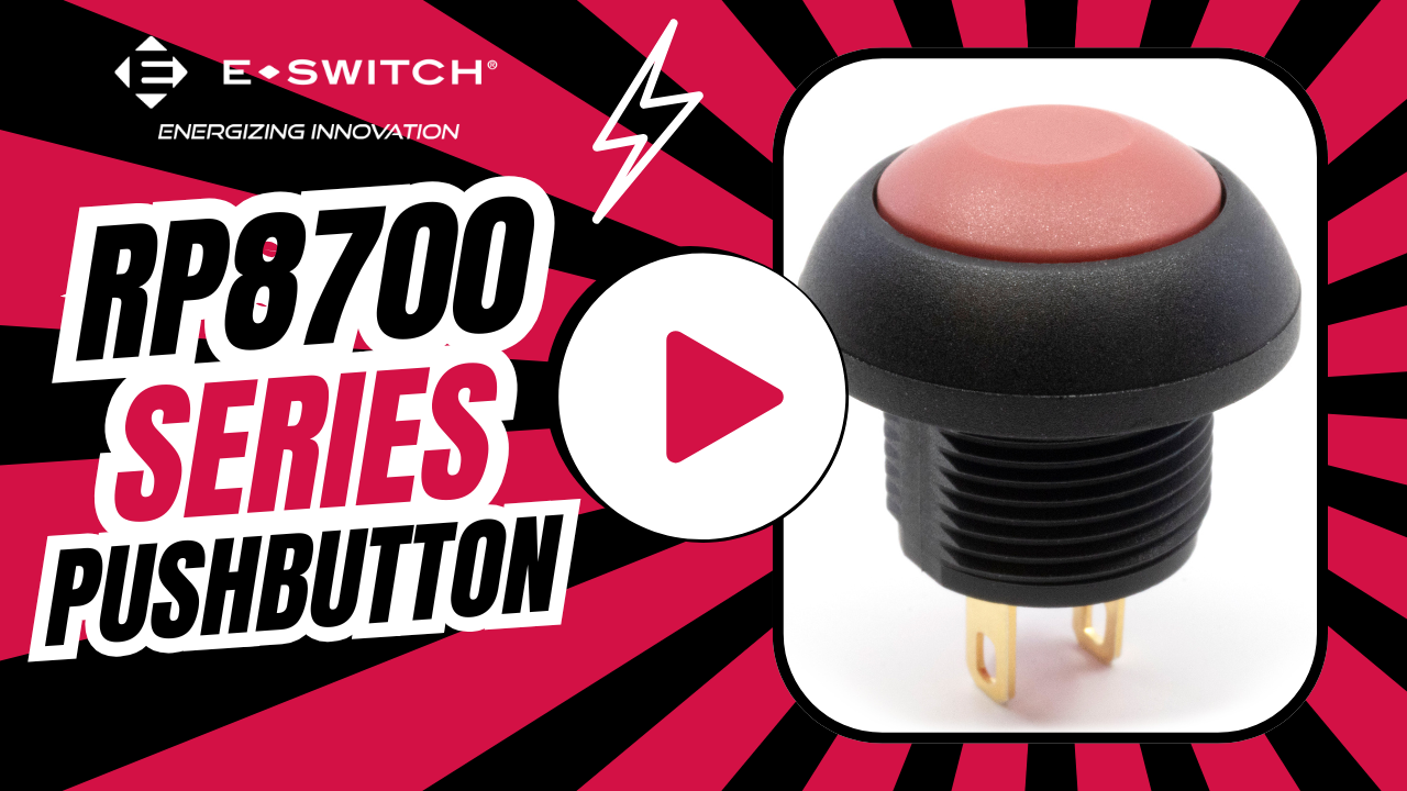 IP68 Momentary Pushbutton Switch: RP8700 Series